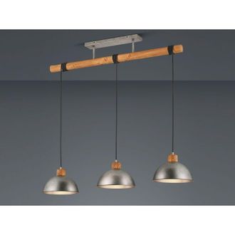 Trio Pendelleuchte delhi Nickel Antik 107 x 25,5 x 215cm max. 60W Deckenlampe
