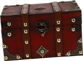 Cabilock Vintage Holz Aufbewahrungsbox Retro Schmuck Organizer Holzschatulle Antike Aufbewahrung Für Ringe Und Ohrringe Dekorative Aufbewahrungsbox Zuhause