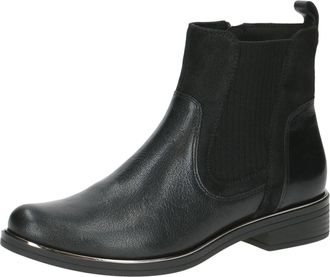 Caprice Damen Chelsea Boots mit Reißverschluss Kleiner Absatz, Schwarz (Black Comb), 40 EU