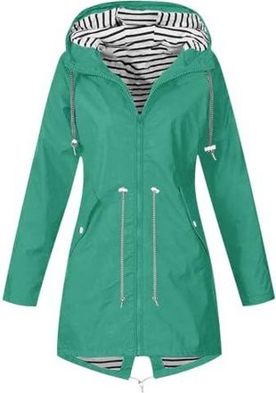 Generic Vestes imperm ables et coupe vent capuche pour femme Grande taille Style d contract et l ger Vestes matelass es Veste anorak en softshell Veste dext r