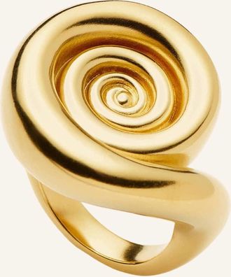 Missoma Missoma Ringe Spiral Dome Statement Ring By Glambou gold