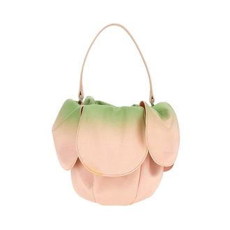 Simone Rocha Femme, Sacs, Rose, Taille: ONE Size Flower Petal Leather Clutch Bag