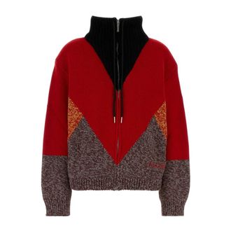 Marni Femme, Pulls, Multicolore, Taille: 36 FR Cardigan en Laine M&eacute;lang&eacute;e