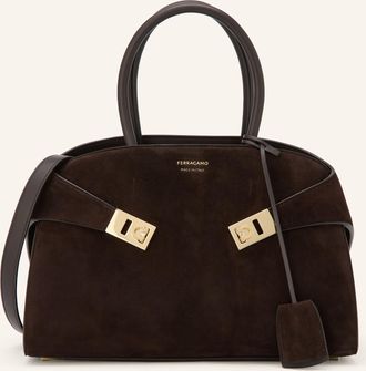 Ferragamo Ferragamo Schultertasche Hug braun