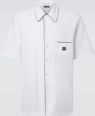 Dolce & Gabbana Chemise DG en coton et soie