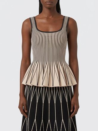 Elisabetta Franchi Top en maille de viscose bicolore