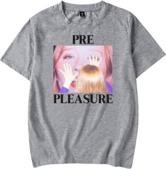 Generic Julia Jacklin T-shirt &agrave; manches courtes pour femme et homme, gris, 3XL