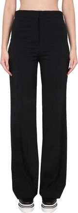 Stella McCartney Femme, Pantalons, Noir, Taille: 40 FR Flared Pantalons