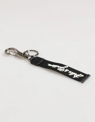 Dolce & Gabbana Logo-Printed Polyester Key Case - Black