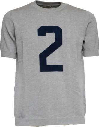 Rakk&igrave; Homme, Tops, Gris, Taille: M T-shirt en coton mak&ograve; et chenille