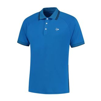 Dunlop Herren Sport Tennis Polo - Club Line, Blau