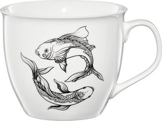 Ambition Tasse mit Sternzeichen Fische 550ml Zodiac Jumbotasse Porzellan Sp&uuml;lmaschine & Mikrowelle