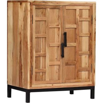 vidaXL Sideboard Massivholz Akazie 60x35x76 cm Braun - Vidaxl