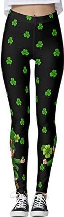 Generic Legging de sport 2026 pour femme - Motif &agrave; rayures - Vert - Pour yoga, course &agrave; pied, pilates, C, XXL