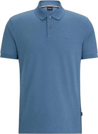 HUGO BOSS Pique Polo Shirt - - Tops - Herren - Blau - L