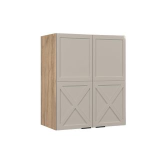 Vicco H&auml;ngeschrank Fame-Line, h&auml;ngender K&uuml;chenschrank, GrauBeige, 60 cm
