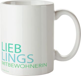Mr. & Mrs. Panda Tasse Mitbewohnerin - Geschenk, WG-Bewohnerin, Kaffeebecher, Teebecher, WG, Wohngemeinschaft, Kaffeetasse, Designer Tasse