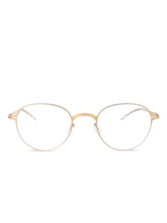 Mykita lunettes de vue à monture ronde - Or