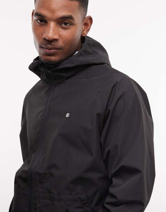 Element Alder - Wasserdichte Shell-Regenjacke in Schwarz