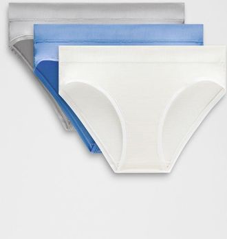 lululemon Culotte bikini UnderEase taille mi-haute Trio pour Femmes - Blanc - Taille M