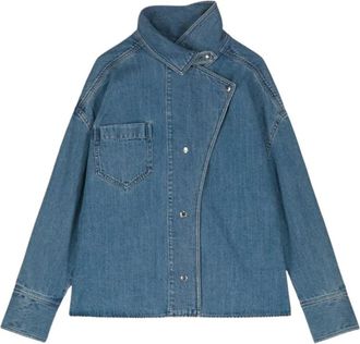 Margaux Lonnberg Margaux Lonnberg, Femme, Vestes, Bleu, Taille: 36 FR Chemise Élégante Egan