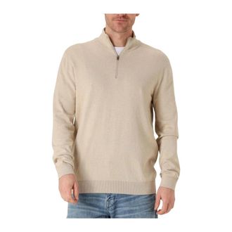 Selected Beiger Half Zip Cardigan f&uuml;r Herren - - Knitwear - Herren - Beige - S