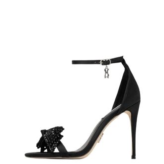 Steve Madden Femme, Chaussures, Noir, Taille: 37 1/2 EU Sandale &agrave; Talon Newlywed