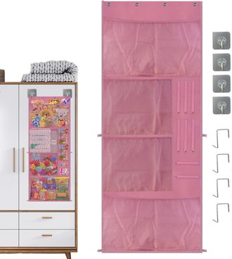 Generic Pl&uuml;schtier Aufbewahrung | Mit Haken Gro&szlig;e Kapazit&auml;t Tasche | Spielzeug Organizer H&auml;nger F&uuml;r Pl&uuml;schtiere - F&uuml;r Kinder Puppen Snacks Haaraccessoires Sch