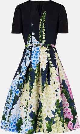 Oscar De La Renta Bedrucktes Midikleid