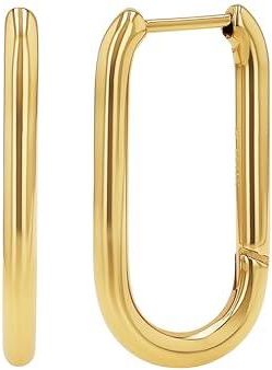 Tom Tailor Tom Tailor 2100638 Boucles doreilles cr&eacute;oles pour femme en acier inoxydable Dor&eacute; 24 mm