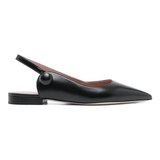 Malone Souliers Schwarze Flache Slingback-Schuhe - - Shoes - Damen - Schwarzk - 39 EU