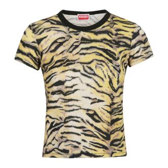 Kenzo Gots Tiger Classic T-Shirt - - Tops - Damen - Mehrfarbig - M