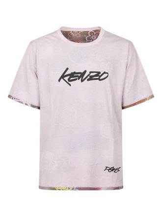 Kenzo x Futura t-shirt à logo imprimé - Rose