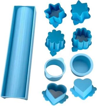 Generico Gungtj Ensemble de moules &agrave; g&acirc;teau - Moules de cuisson circulaires, outils de dessert imprim&eacute;s en 3D, moules &agrave; g&acirc;teau faciles &agrave; faire &agrave; la main pour c