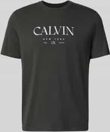 Calvin Klein T-Shirt mit Label-Print und Rundhalsausschnitt
