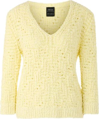 Marc Cain Femme, Pulls, Jaune, Taille: 40 FR AC 41.21 M21 V-neck Tricots
