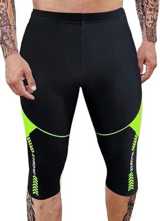 Feoya Jammer Maillot de bain pour homme &agrave; s&eacute;chage rapide Short de bain Short de bain Short de bain pour la plage, le surf, le fitness, vert fluorescent, XL