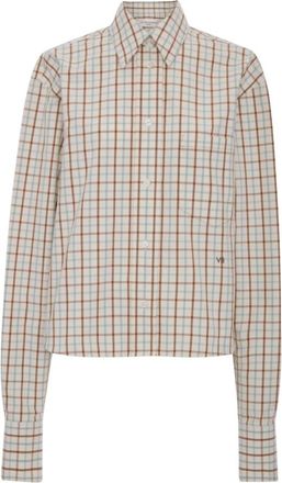 Victoria Beckham Femme, Blouses et Chemises, Multicolore, Taille: 40 FR Ellys Check Shirt
