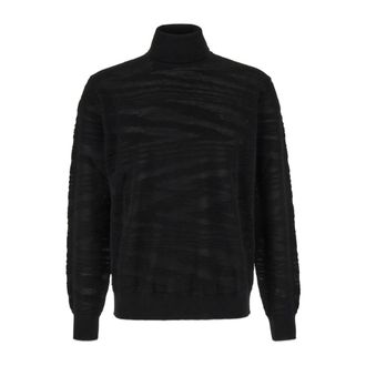 Missoni Homme, Pulls, Noir, Taille: XL Pull &agrave; col roul&eacute;