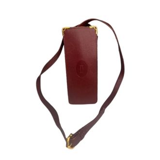 Cartier Pre-owned Sac bandouli&egrave;re mini vintage bordeaux en cuir - Femme - Pre-owned - Rouge - Taille: ONE Size