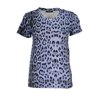 Cavalli Azzurro Baumwoll Damen T-Shirt