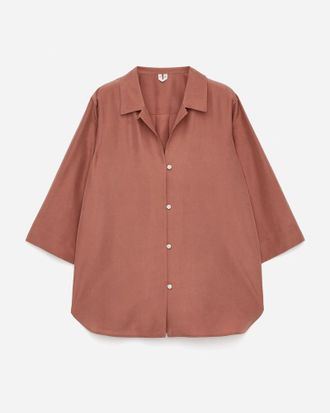 Arket Legere Seidenbluse -Orange