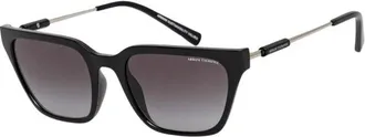 A|X Armani Exchange Femme, Accessoires, Noir, Taille: 55 MM Lunettes de soleil