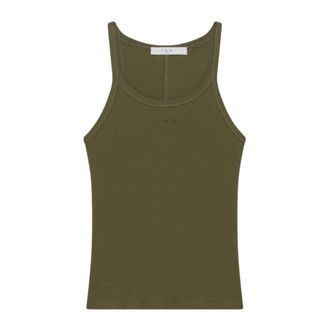 Iro Gr&uuml;nes Geripptes Tanktop Palissa - - Tops - Damen - Gr&uuml;n - L