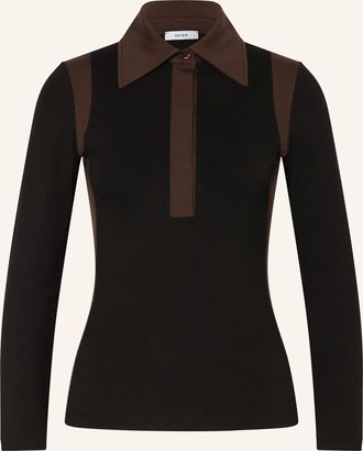 Reiss Reiss Jersey-Poloshirt Denise braun