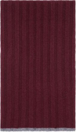 Brunello Cucinelli écharpe en maille côtelée - Rouge