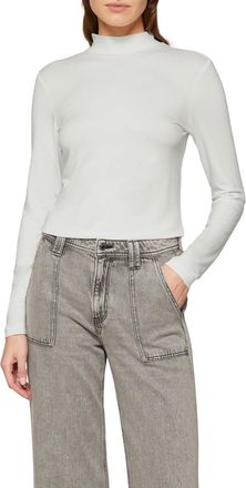 s.Oliver Schmal geschnittenes Langarmshirt aus Viskosemix