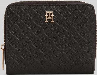 Tommy Hilfiger Portemonnaie aus Kunstleder mit Allover-Logo-Print