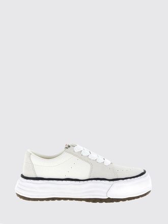 Miharayasuhiro Baskets basses Eric en cuir et toile de coton