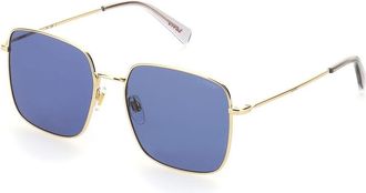 Levi's Quadratische Sonnenbrille mit blauen Gläsern